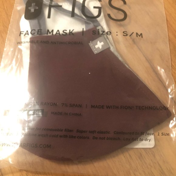 Figs | Accessories | Figs Burgundy Face Mask New Sm 2 Available | Poshmark